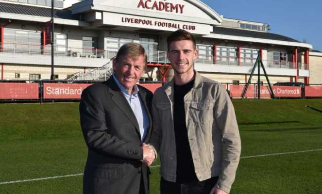 Liverpool complete signing of Tony Gallacher from Falkirk